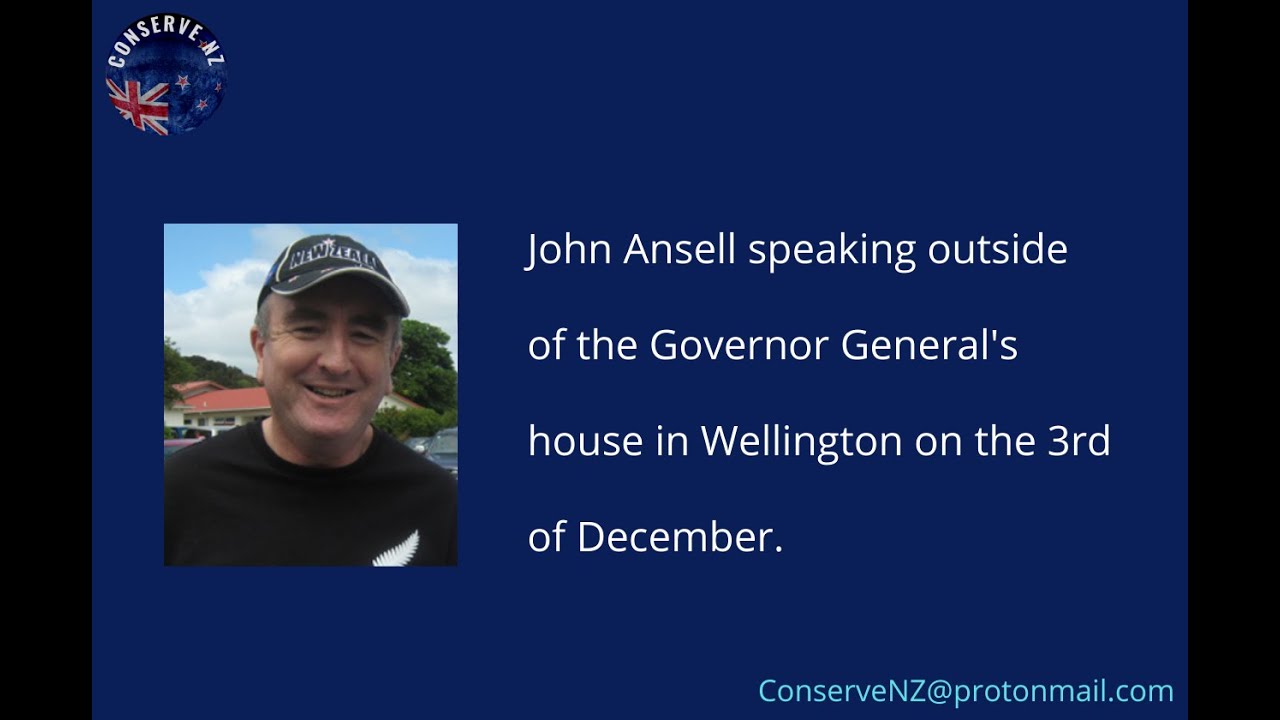 John Ansell, Government House Wellington, 3rd of December 2021 - YouTube