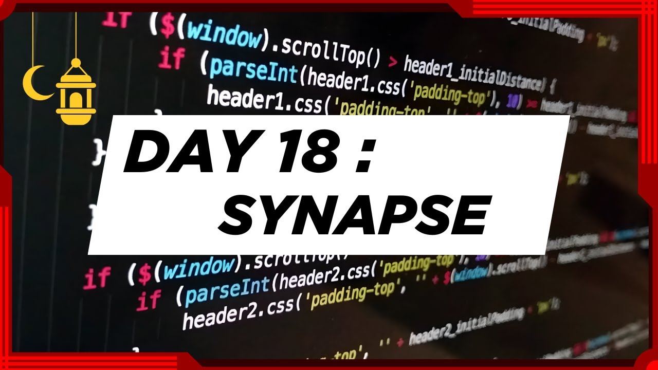 Day 18 of becoming a The best Programmer in Tunisia | Synapse P1 - YouTube