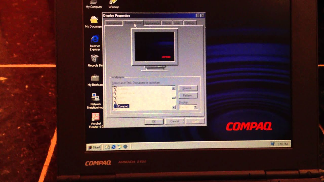 Compaq Armada e500 - YouTube