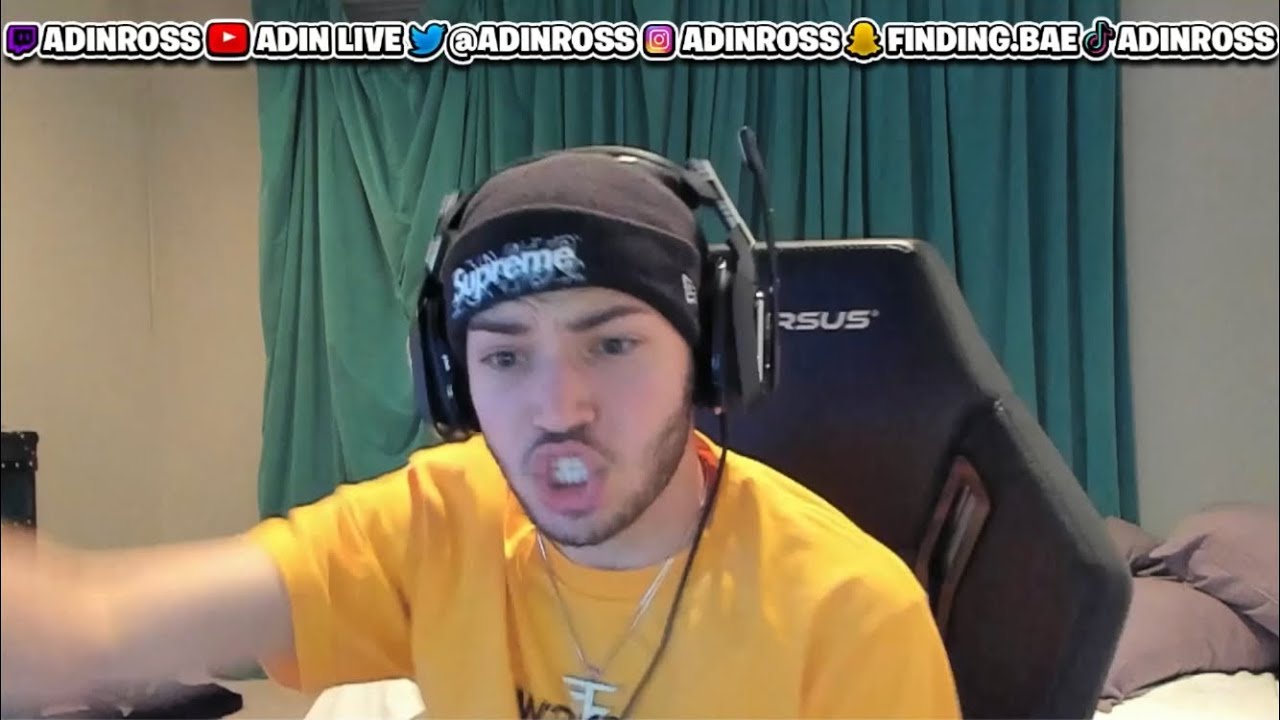 Adin Ross Rants about getting booted offline 3 times in a row.... - YouTube