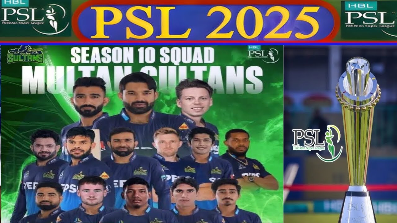 Multan Sultan full squad PSL 10 : PSL 2025 Multan Sultan new squad 2025 ...