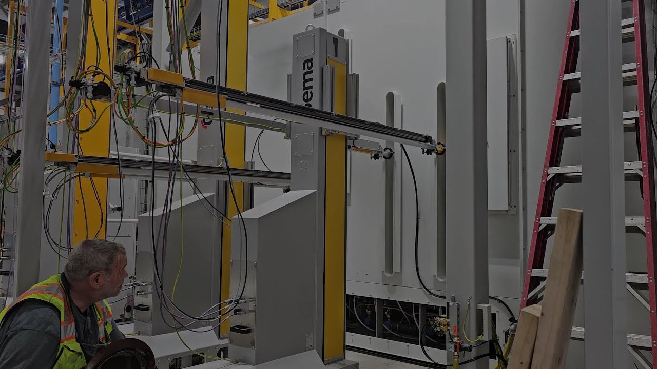 Powder coat line part #13 - YouTube