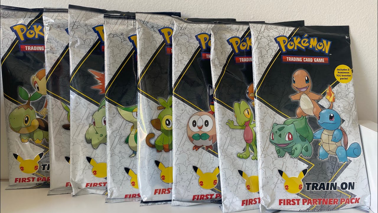 Pokémon 25th Anniversary First Partner Packs Opening - YouTube
