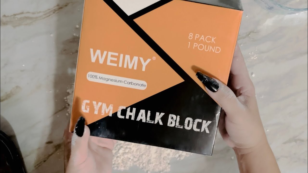 ASMR SATISFYING | GYM CHALK ||CRUNCH WEIMY #satisfying #gymchalk # ...