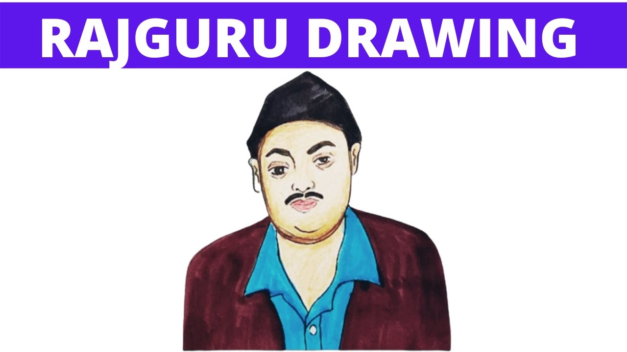 Rajguru drawing easy || how to draw rajguru || rajguru pancil drawing ...