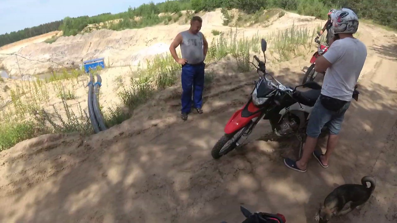 loncin LX300 ендуро по Голубим Озерам Викачане озеро за неділлю - YouTube