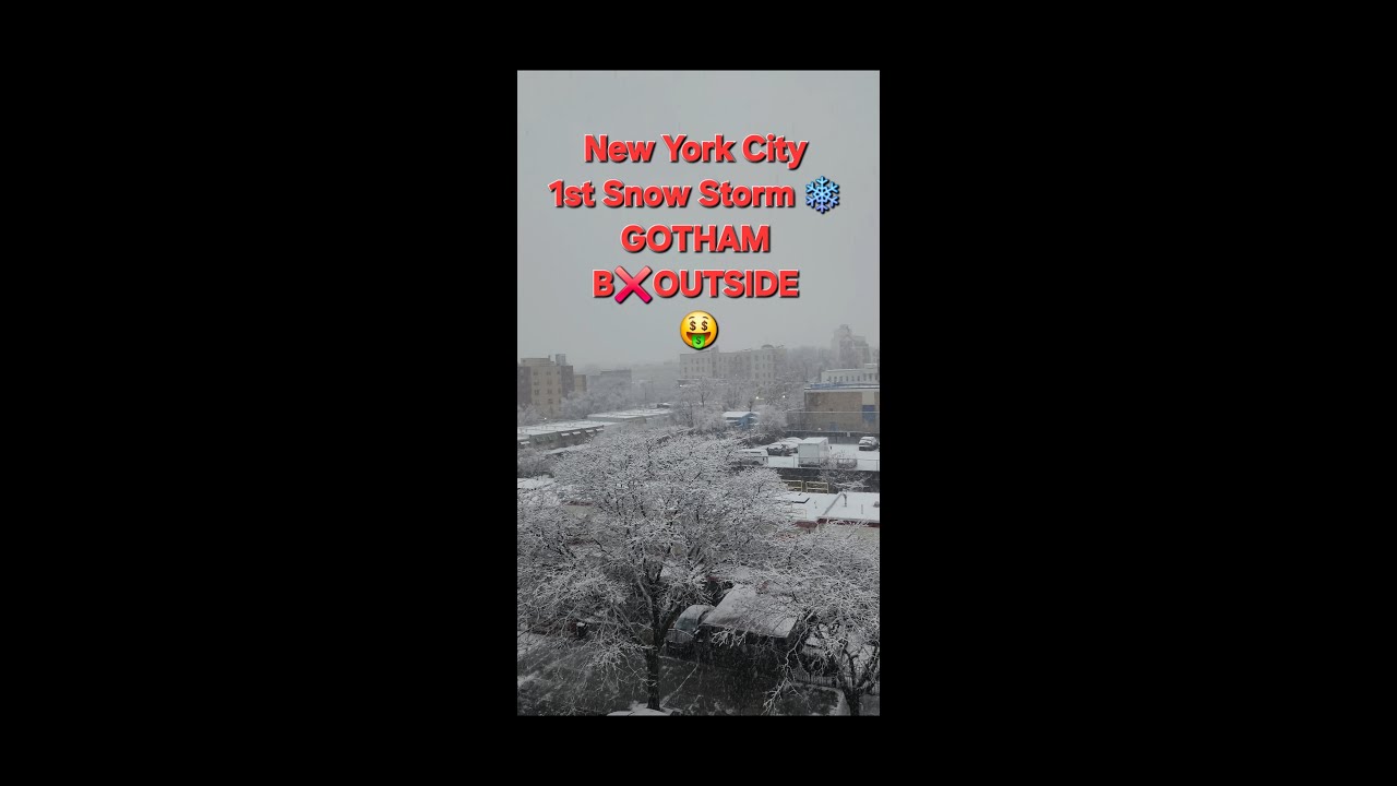 1St Snow Storm Blizzard in New York GOTHAM City (Weather Encore ...