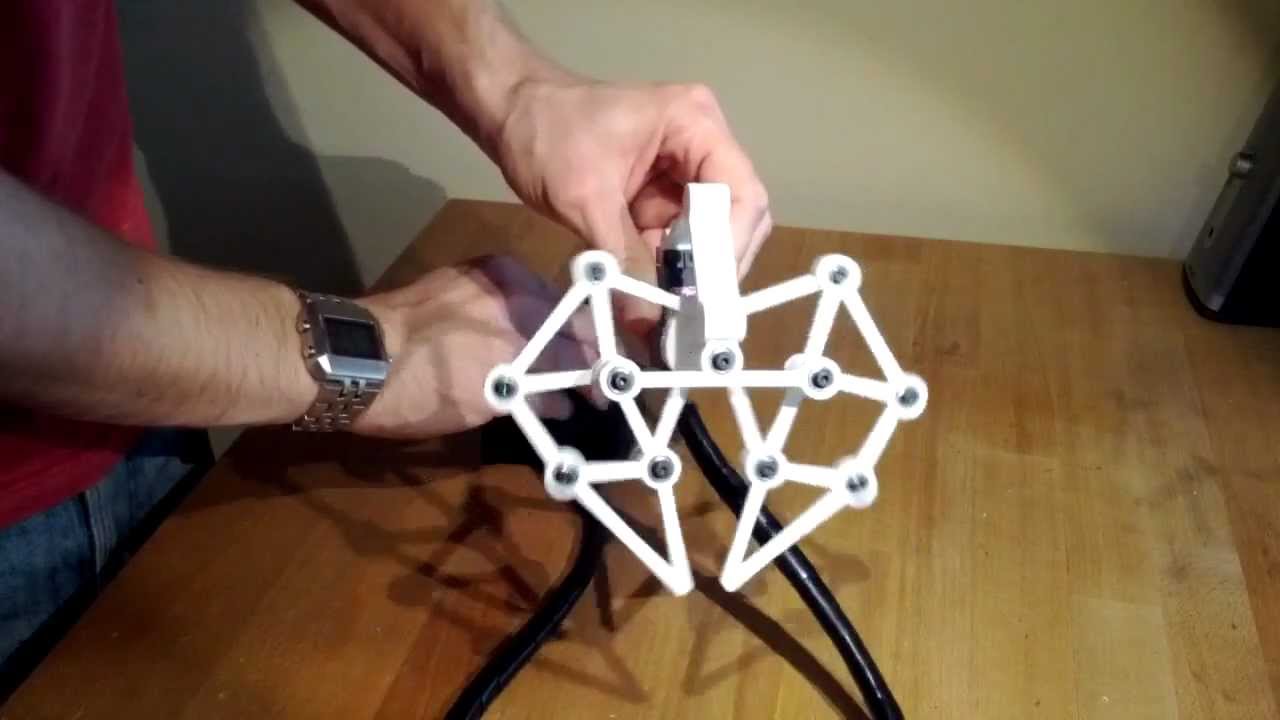 3D printed Jansen linkage walking robot. - YouTube