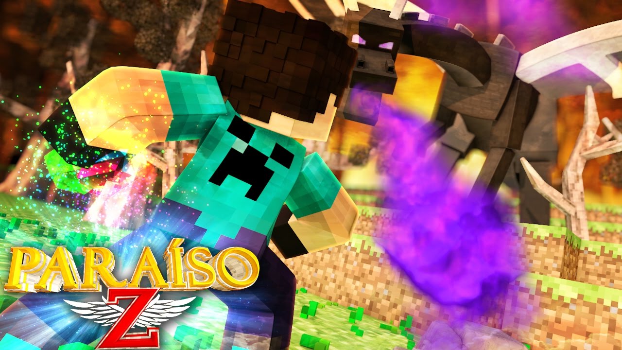 Minecraft DragÃo Gigante E Pedras MÁgicas 05 Minecraft Paraiso Z