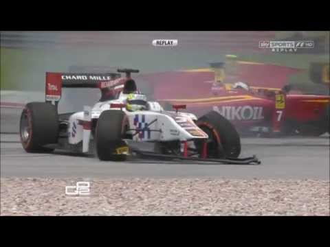 GP2 2013 Malaysia - James Calado Crash [Race2]
