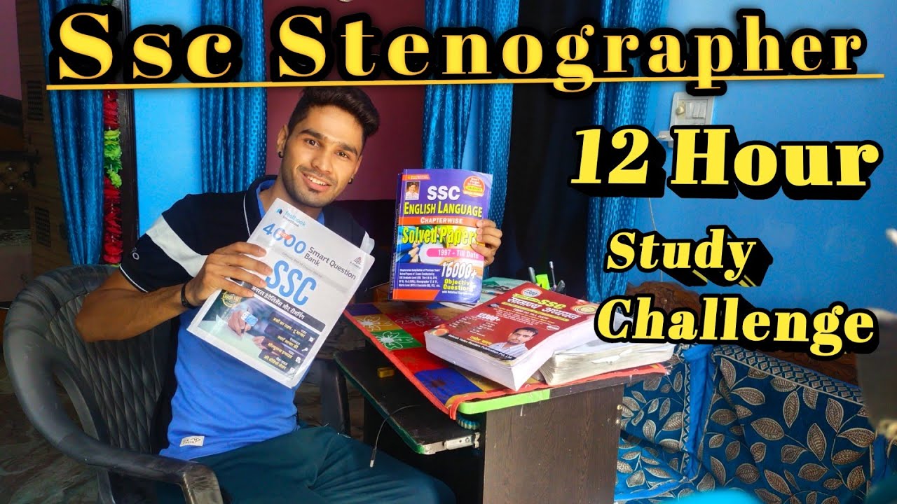SSC Aspirations stenographer 12 Hours Study Vlog - YouTube