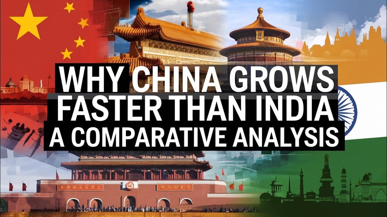 Why China Grows Faster Than India: A Comparative Analysis - YouTube