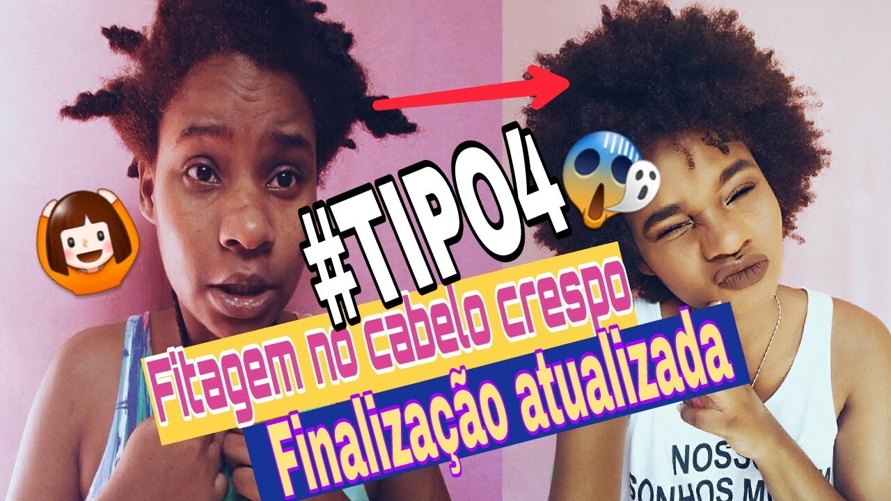 FITAGEM NO CABELO CRESPO/CACHEADO curto|FINALIZAÇÃO ATUAL|TIPO4 - POR ...