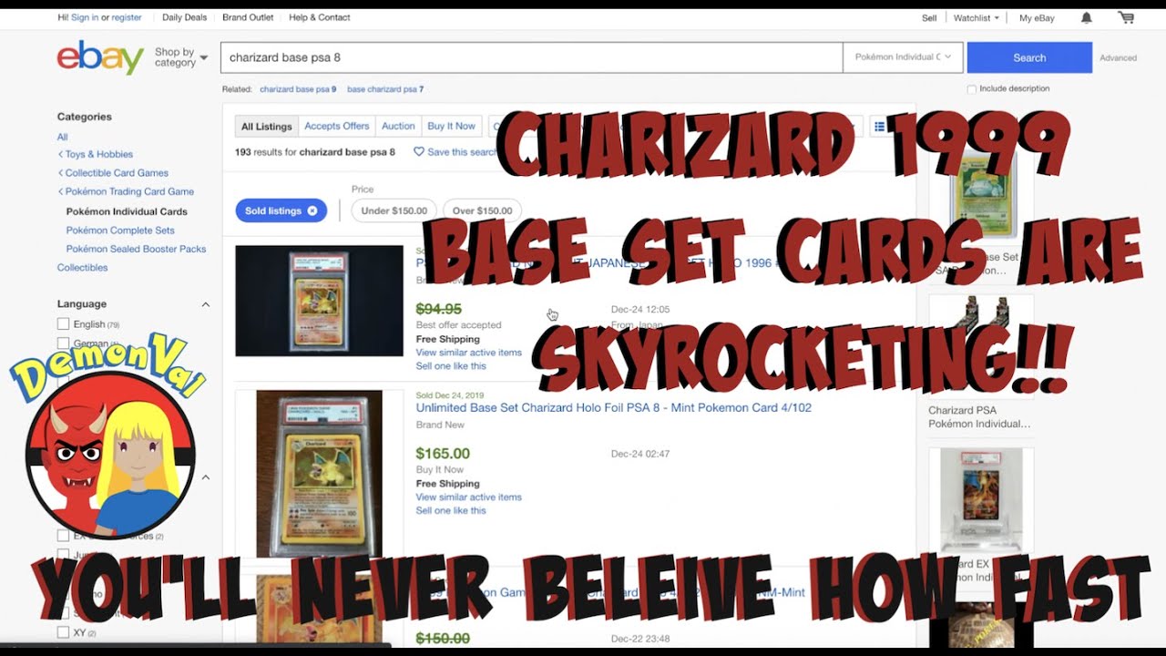 PSA GRADED BASE SET CHARIZARD CARDS ARE GOING UP IN PRICE FAST!! | DEMONVAL - YouTube
