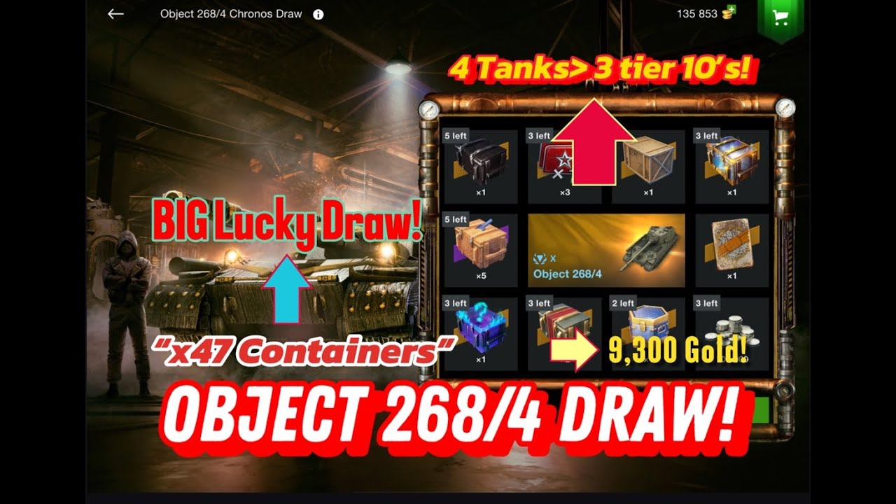 wot Blitz Crate Opening 268/4 Draw x47 Container Opening LUCKY! in 4K ...