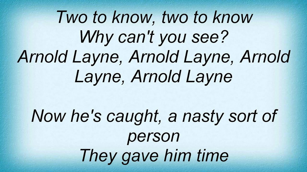 18286 Pink Floyd - Arnold Layne Lyrics - YouTube