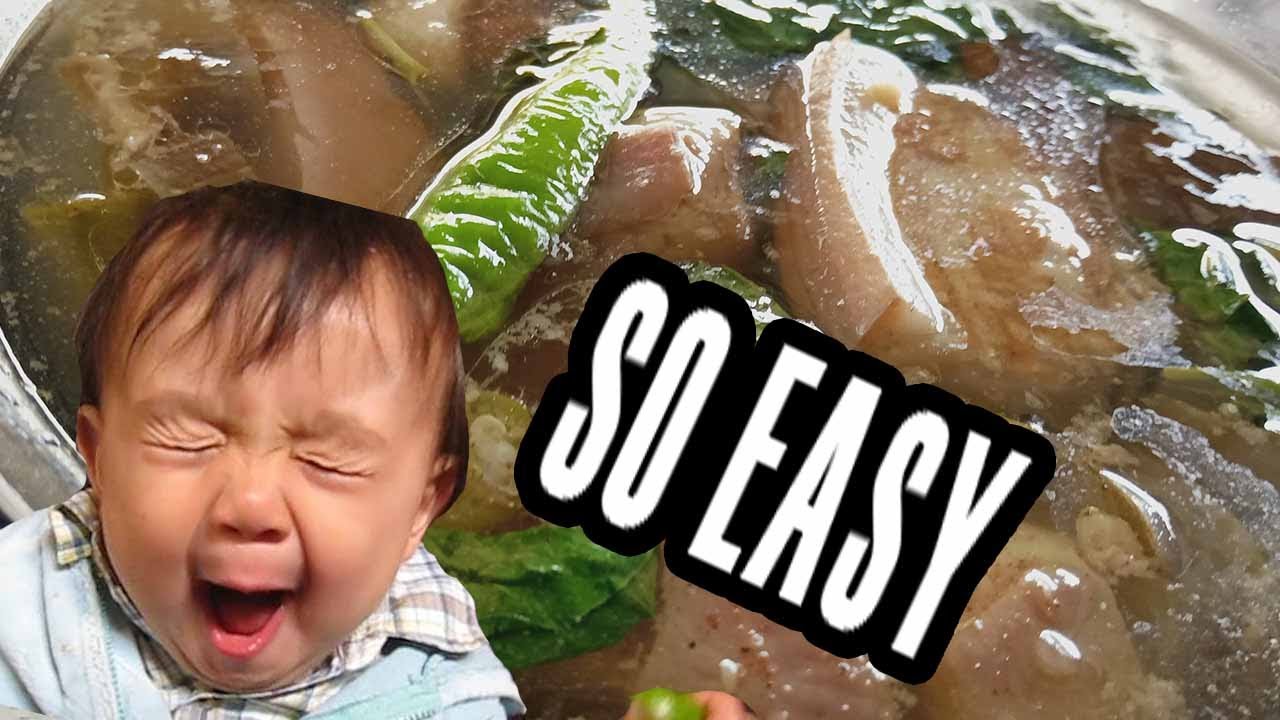HOW TO COOK SINIGANG(Montage) - YouTube