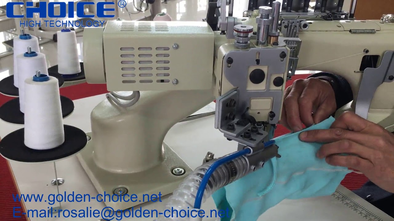 CHOICE GC6200-04MS-D direct drive 4 needle 6 thread flatseam machine ...
