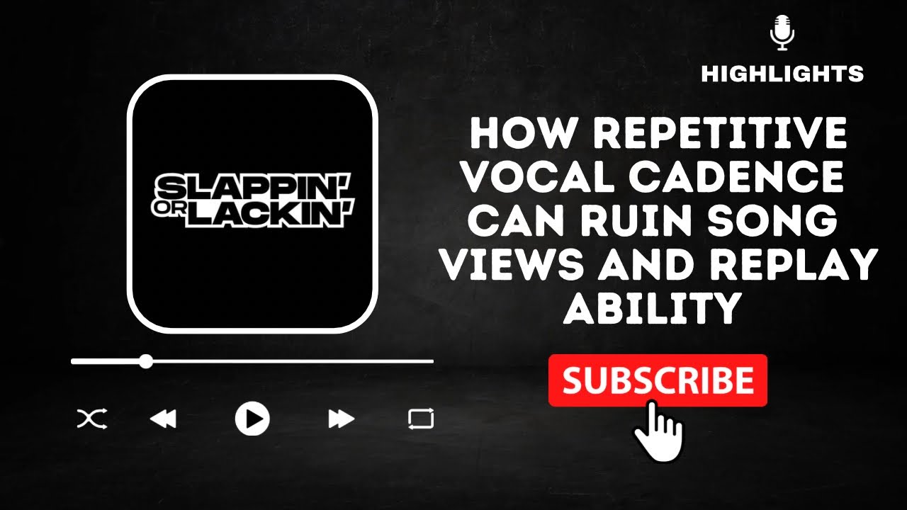 Independent Music Artists | How Repetitive Vocal Cadence Can Ruin Song ...