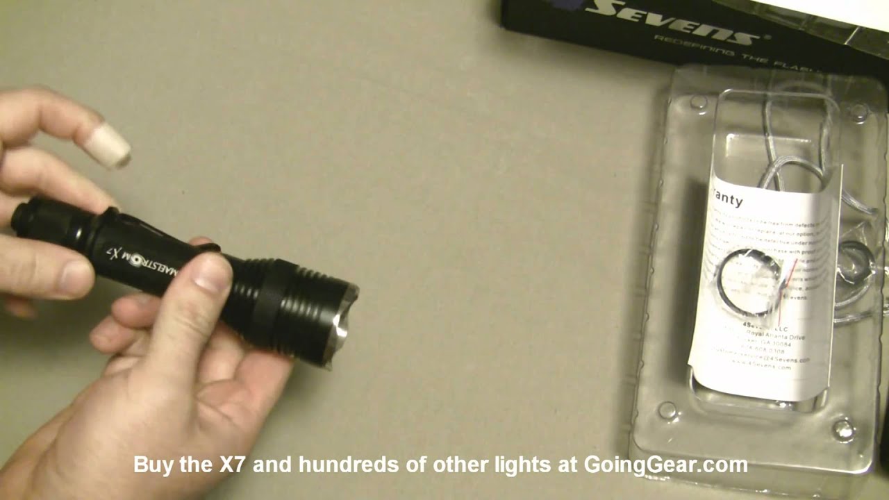 4Sevens Maelstrom X7 XM-L Tactical Flashlight Review - YouTube