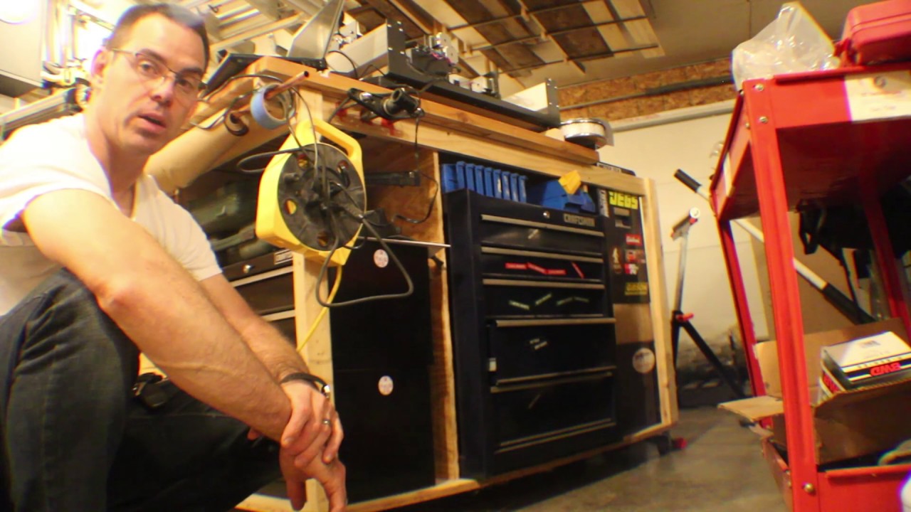 Mobile Work Station and Tool Storage Cart - YouTube