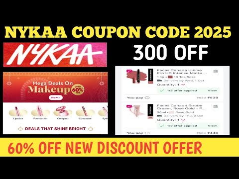 Nykaa Coupon Code 2025 || nykka coupon code || nykka offer || nykka ...
