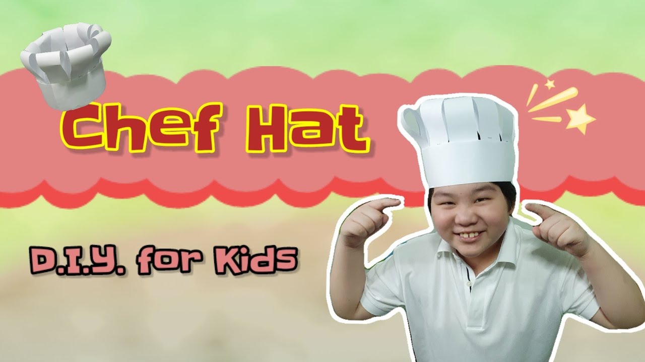 How to make a Paper Chef Hat for Kids || MingtianWorld - YouTube