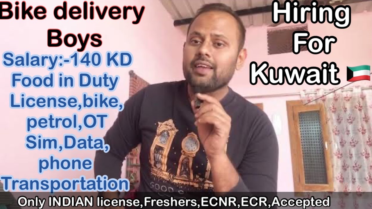 Urgent required for Kuwait🇰🇼,its a Leading delivery company in Kuwait ...