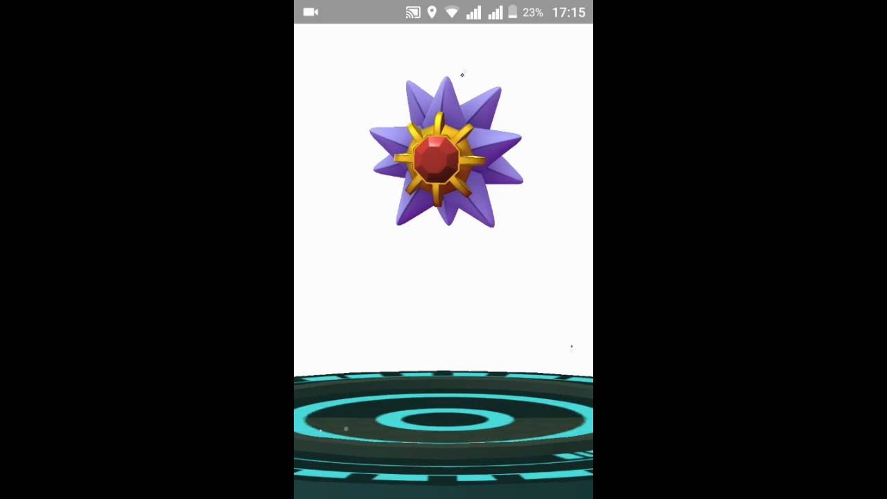 Staryu evolution to Starmie - Pokemon GO - YouTube