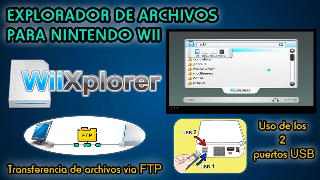WiiXplorer-SS (Explorador de archivos, Transferir via FTP, etc) para ...