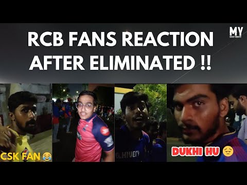 RCB Fans Reaction after losing against RR in ELIMINATOR !! CSK Fans in ...