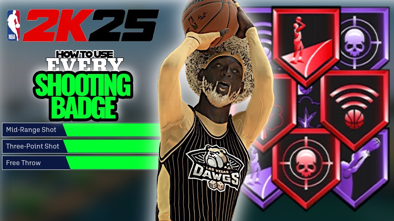 HOW TO USE EVERY SHOOTING BADGE #nba2k #tutorial - YouTube