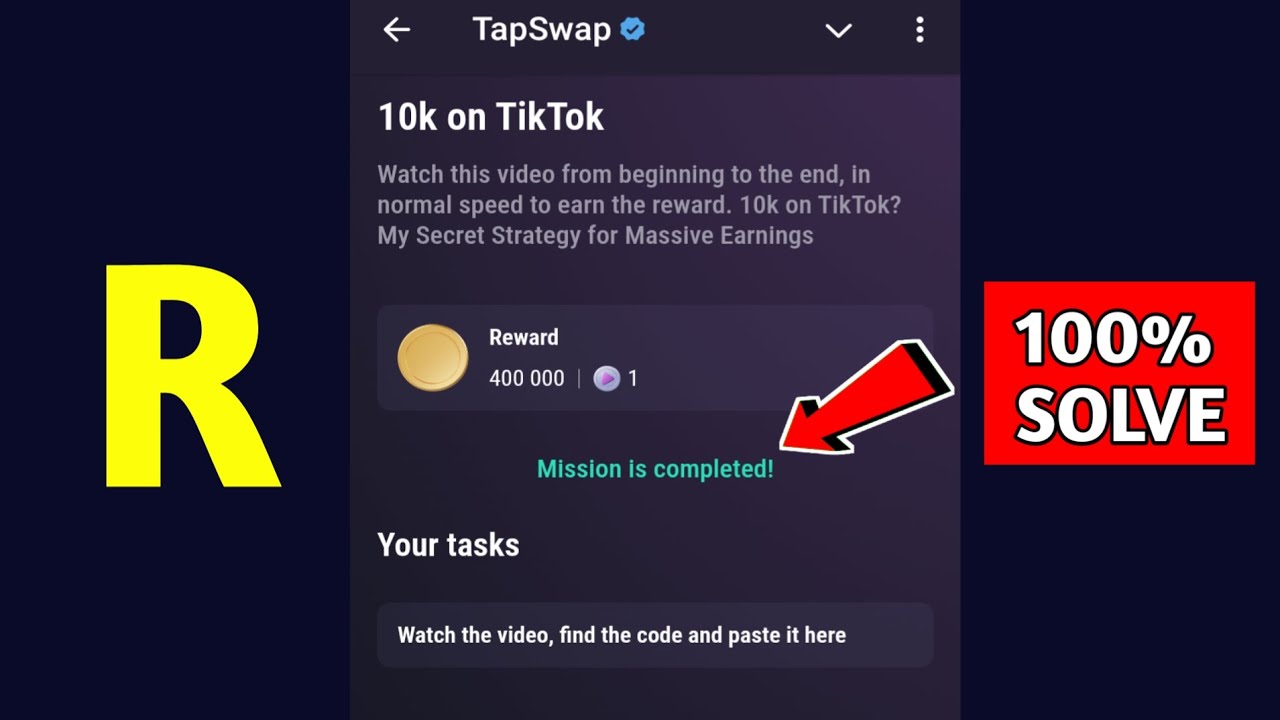 10k on TikTok | Tapswap Code | 10k on TikTok? My Secret Strategy for ...