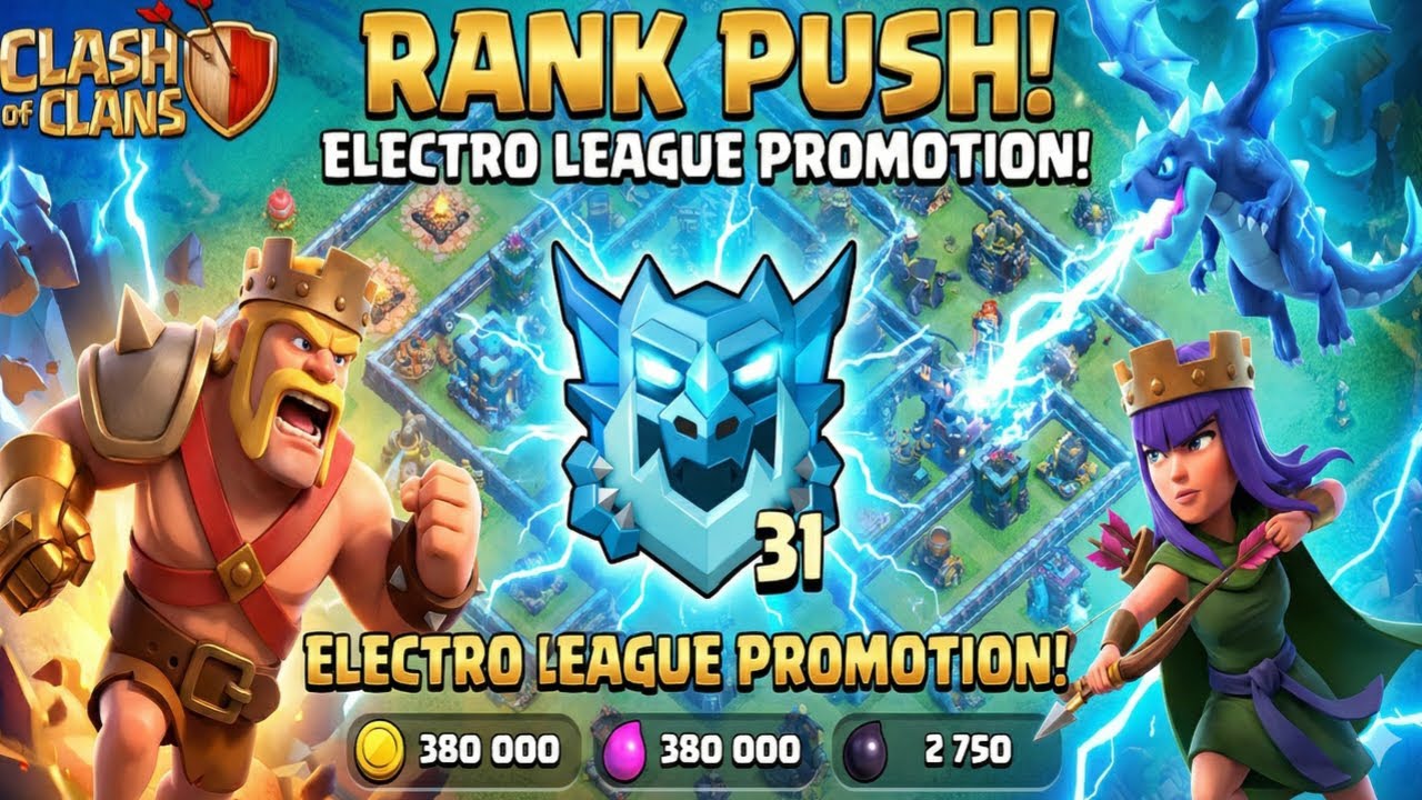 INSANE Rank Push in Clash of Clans 🔥 | Non-Stop Trophies l #coc # ...
