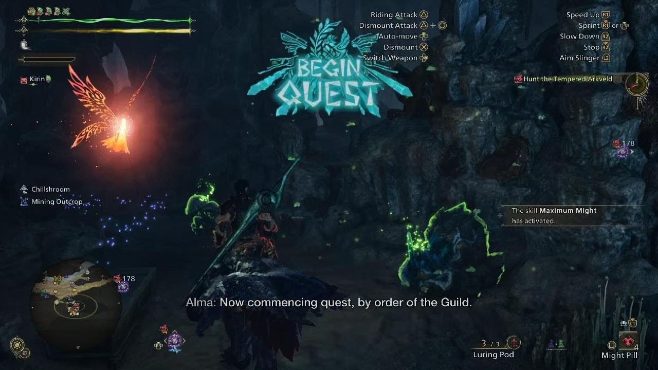 Tempered Arkveld in 3mins Longsword Mh Wilds - YouTube