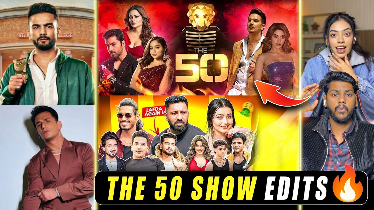 Reaction on The 50 Show edits 🔥 | elvish in the 50 show 😈 - YouTube