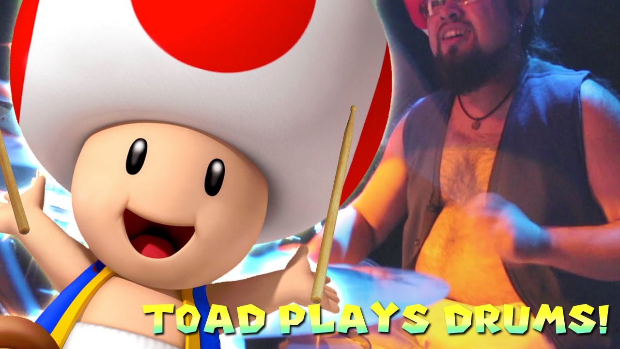 TOAD PLAYS DRUMS! Nerdfest 2014 drum cam - YouTube