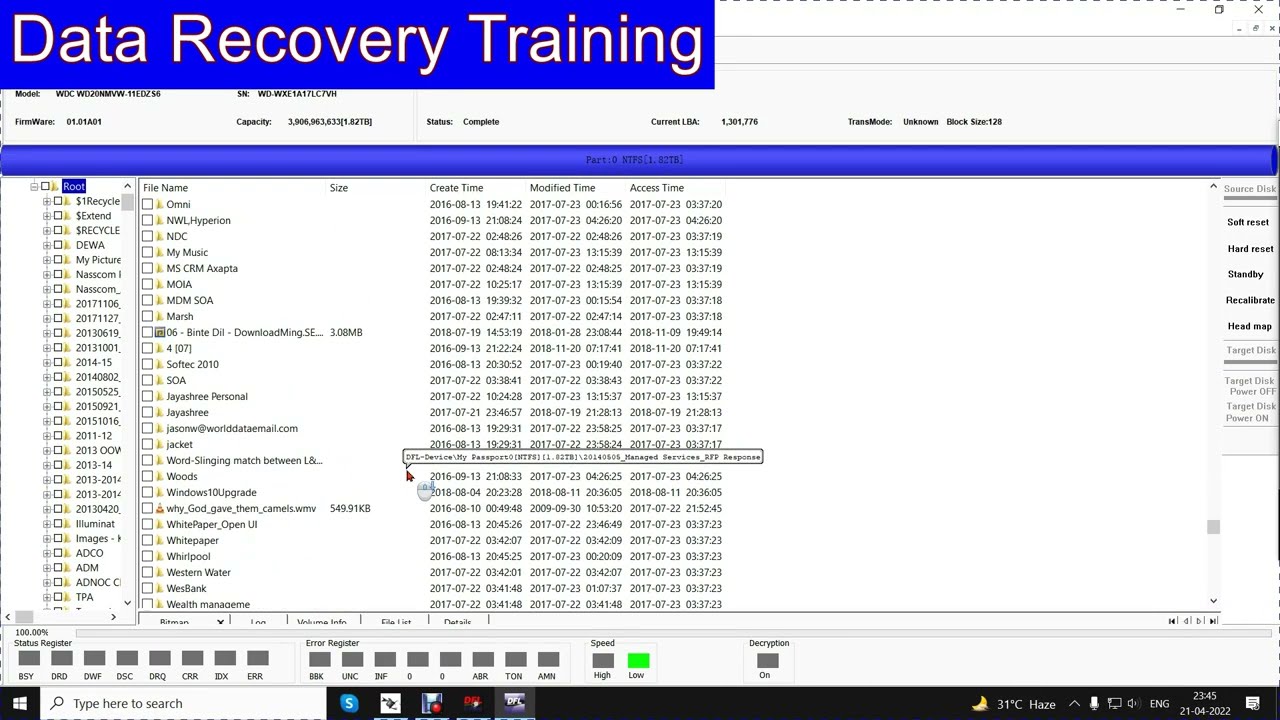 Data recovery USB STABILIZER+WD USB HARD DISK+DOLPHIN USB+DOLPHIN DDP ...