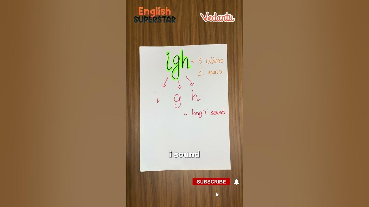 Three letters, One sound: TRIGRAPH (igh) | Phonics | English - YouTube