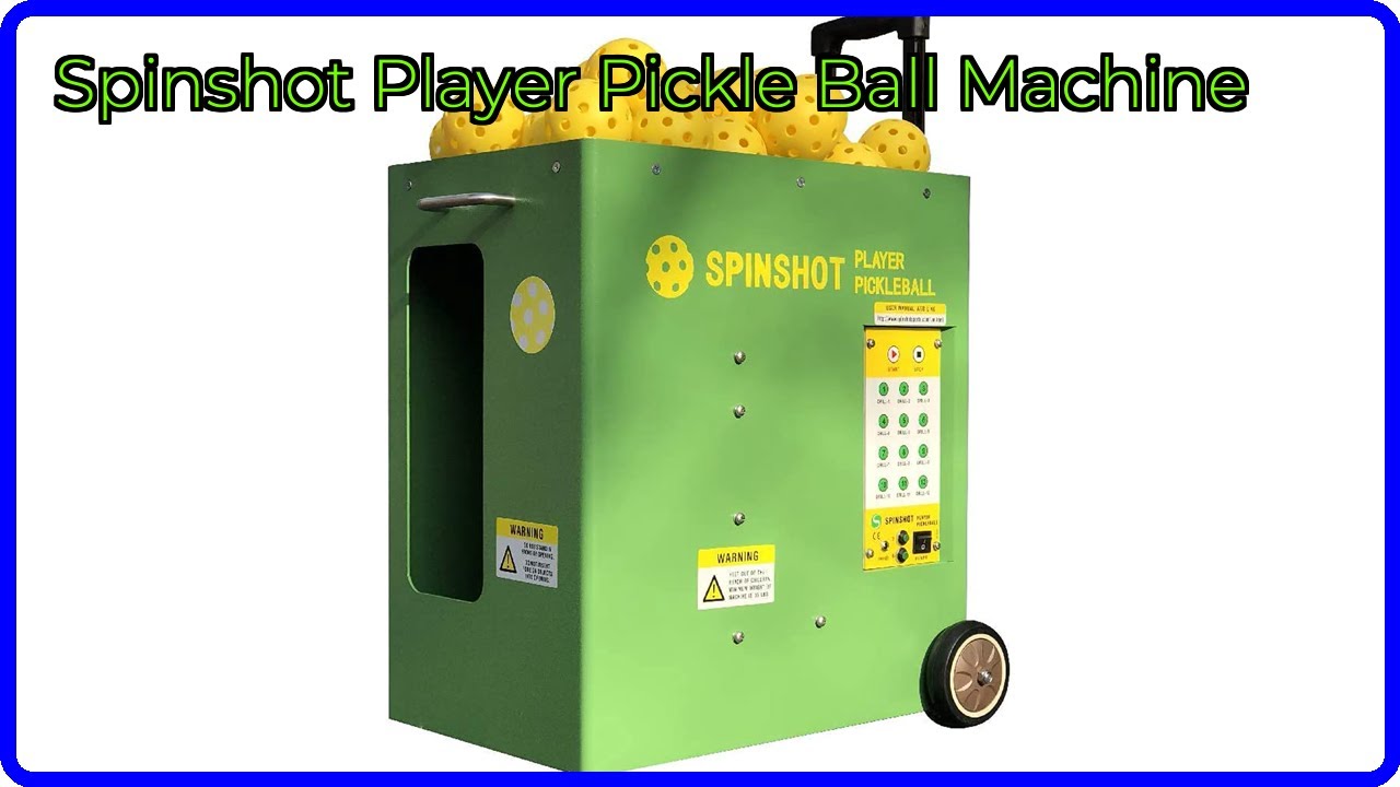 REVIEW (2026): Spinshot Player Pickle Ball Machine. ESSENTIAL details ...