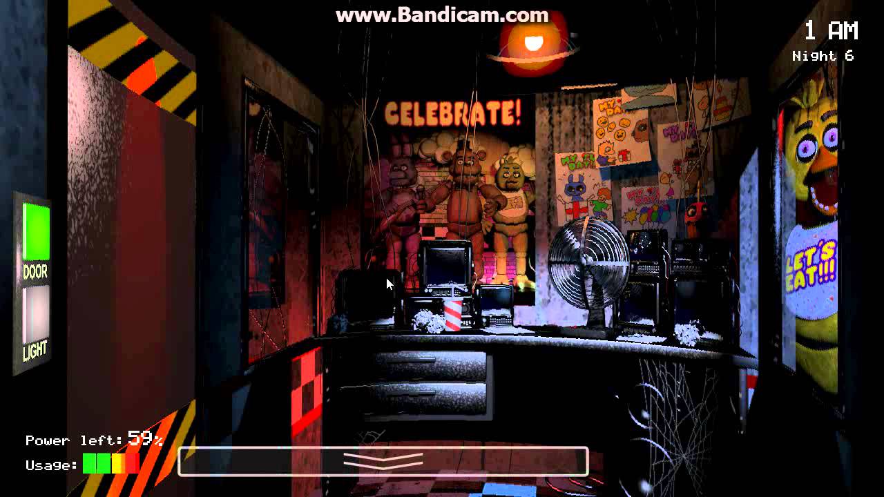 Five Nights At Freddy's 1 (HOW TO MAKE THE POWER GO OUT AND FREDDY PLAY ...