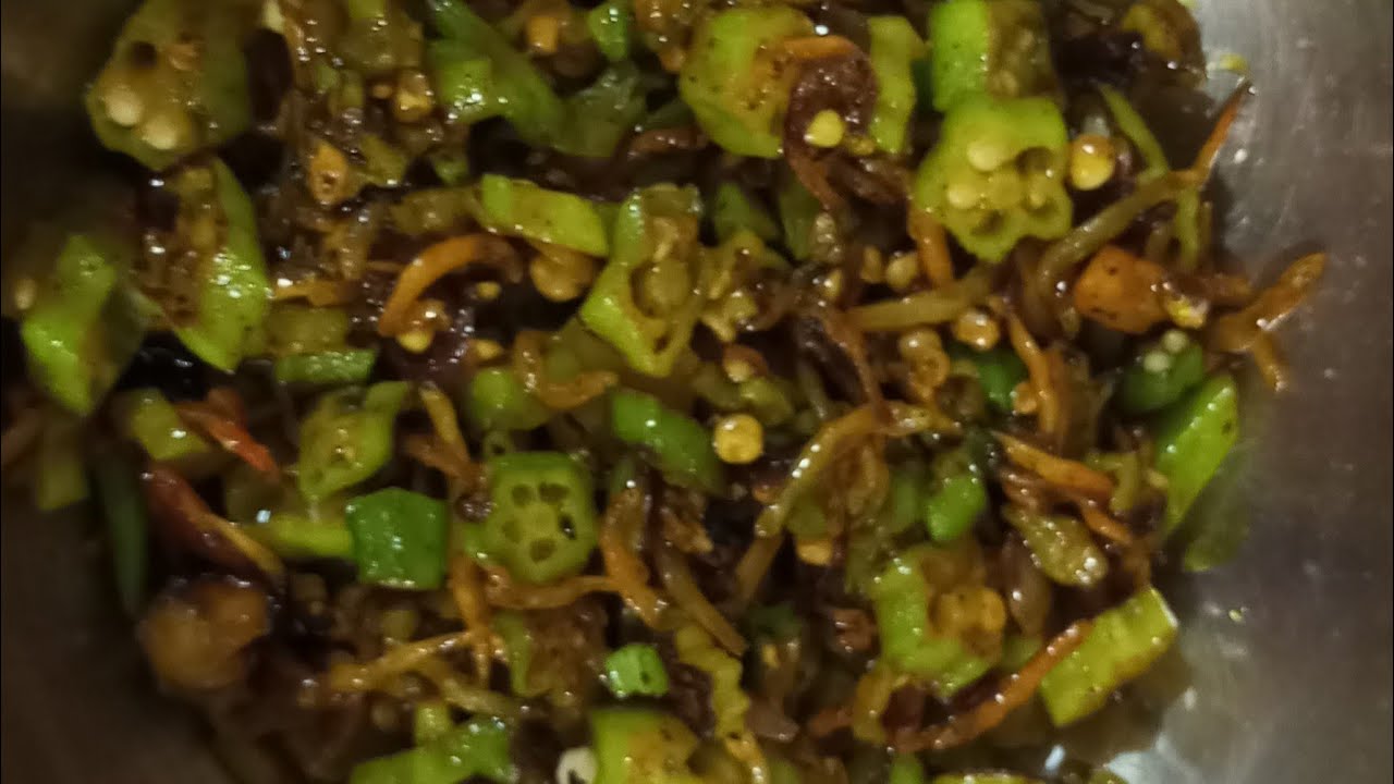 masak kacang bendi campur ikan bilis|| masakan kampung - YouTube