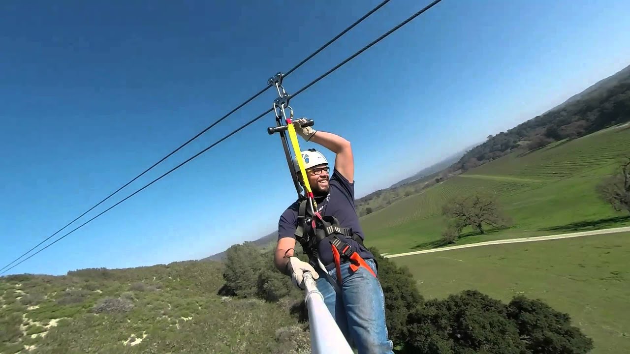 Zip Line at Santa Margarita Ranch - YouTube