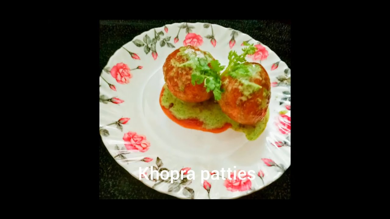 Khopra patties Indore ke famous patties ,dry fruit khopra patties - YouTube