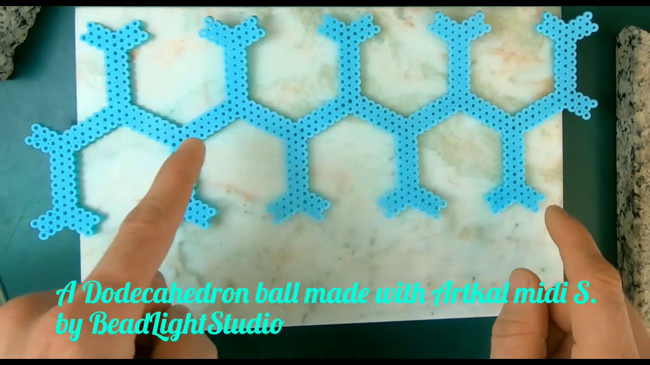 A Dodecahedron ball made with beads. - YouTube