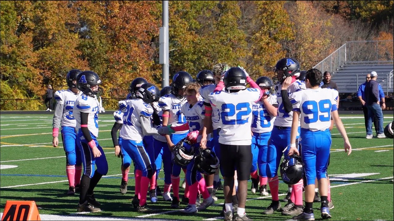 Aiden’s Football Game (game 8) UNDEFEATED season!!!! - YouTube