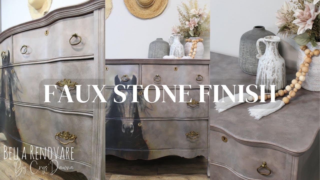 Creating Realistic Faux Stone Finish on Furniture: A Step-by-Step Guide ...