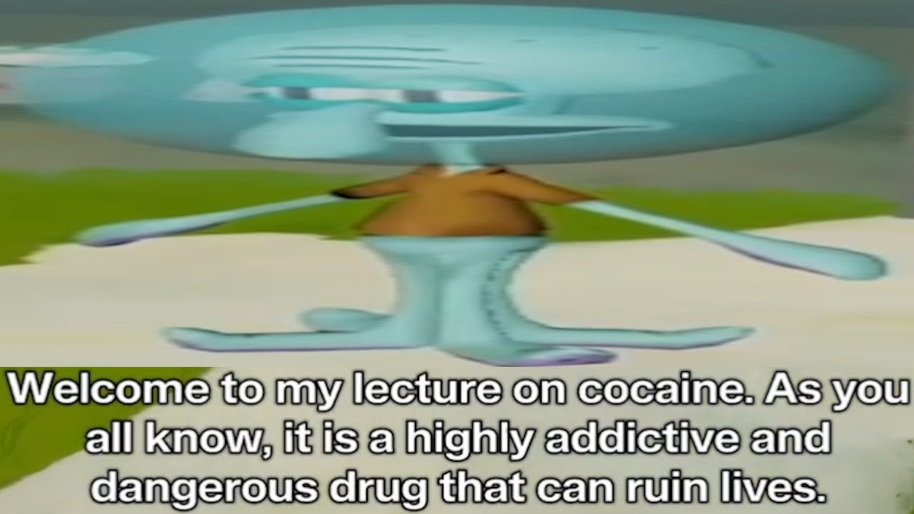 Professor Squidward's Lecture on Cocaine (AI Sponge Rehydrated Clip) - YouTube