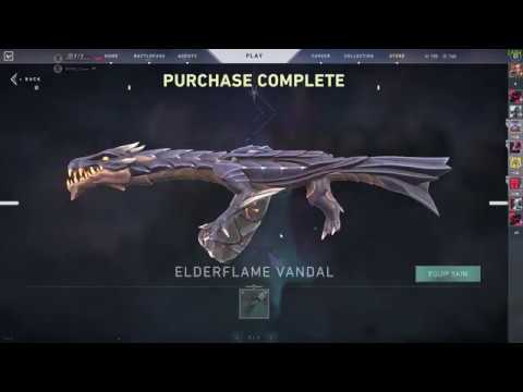 VALORANT Elderflame Dragon Skins - Woody Gametube - YouTube