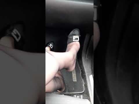 Dangling my black Mules in Nylons on the highway